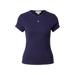Calvin Klein Jeans T-Shirt Damen Gr&ouml;&szlig;e L violettblau