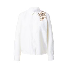 Vila Bluse 'VIJEMSI' Damen Gr&ouml;&szlig;e M bronze / wei&szlig;