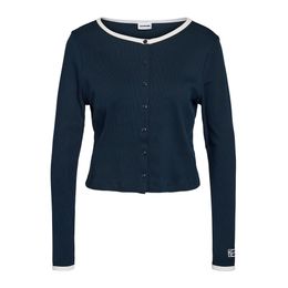 Noisy may Strickjacke 'NMJUDY' Damen Gr&ouml;&szlig;e M dunkelblau / wei&szlig;