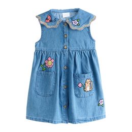 next Kleid M&auml;dchen Gr&ouml;&szlig;e 86 blue denim / gelb / gr&uuml;n / rosa