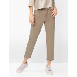 Brax Damen Five-Pocket-Hose Style CAROLA S MOCHA BROWN, denim dunkelbraun, Gr. 48L