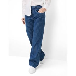 Raphaela by Brax Damen Palazzohose Style LAURA FLARED STONED, denim blau, Gr. 40