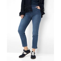 Raphaela by Brax Damen Schlupfjeans Style PAMINA 6/8 STONED SLIGHTLY USED, denim blau, Gr. 36