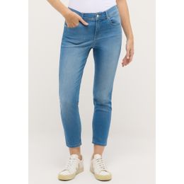 Angels Damen Straight-Jeans "ORNELLA", blau, Gr. 38, Denim/Jeans, Obermaterial: 89% Baumwolle, 8% Polyester, 3% Elasthan, Jeans
