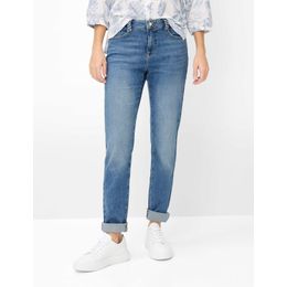 Brax Damen Five-Pocket-Hose Style CAROLA USED VINTAGE BLUE, denim blau, Gr. 42L