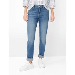 Brax Damen Five-Pocket-Hose Style CAROLA USED VINTAGE BLUE, denim blau, Gr. 44K