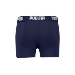 Puma Kinder Badehose "Puma SWIM BOYS LOGO TRUNKS", blau, Gr. 164, Obermaterial: 80% Polyamid, 20% Elasthan, Badehosen, mit elastischem Bund, f&uuml;r
