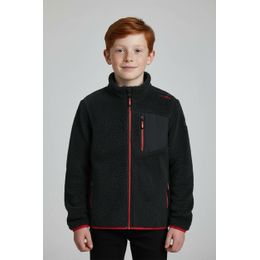 CMP Jungen Fleecejacketitanio mel,, Gr. 128, Obermaterial: 100% Polyester, Jacken, mit Rei&szlig;verschluss, atmungsaktives Material, lange &Auml;rmel