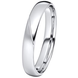 DOOSTI Damen Trauring "Schmuck Geschenk Silber 925 Trauring Ehering Partnerring LIEBE", 54, ohne Zirkonia, Silber 925 (Sterlingsilber), 3,5mm,