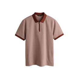 next Poloshirt Herren Gr&ouml;&szlig;e S beige / weinrot