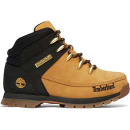 Timberland M&auml;dchen Schn&uuml;rboots "Euro Sprint", Gr. 37, gelb, Leder, Schuhe, Winterstiefel, Schn&uuml;rstiefel, Winterschuhe