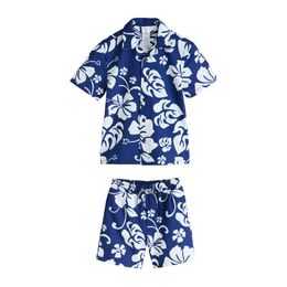 next Set: Shorts und Hemd Jungen Gr&ouml;&szlig;e 176 navy / wei&szlig;