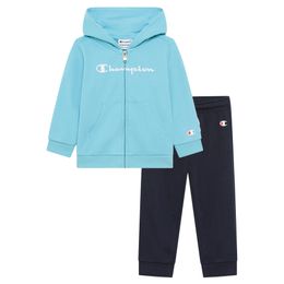 Champion Kinder Jogginganzug "Hooded Full Zip Suit"mlkb, nny, Gr. 98, Obermaterial: 54% Baumwolle, 46% Polyester, Sportanz&uuml;ge, f&uuml;r Babys, mit Kapuze,