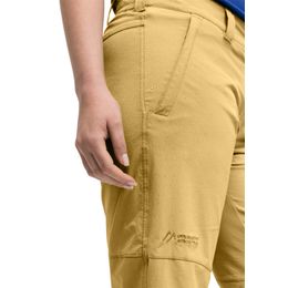Maier Sports Damen Funktionsshorts "Lawa"pastellgelb, Gr. 40, 90% Polyamid, 10% Elasthan, Hosen, Damen Shorts, kurze Wanderhose, Outdoorhose mit 2