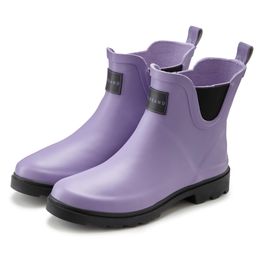 ELBSAND Damen Gummistiefelette "Boots, Gummistiefel, Schlupfstiefel", Gr. 40, lila, Obermaterial: 100% Synthetik. Decksohle: 100% Textilmaterial.