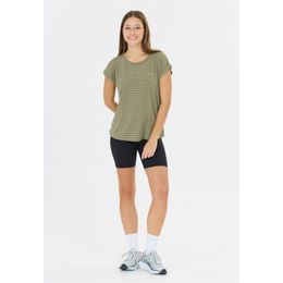Funktionsshirt Endurance "Limko", Herren, Gr. 36, hellgrau, 92% Polyester, 8% Elasthan, gestreift, meliert, normal, Rundhals, Shirts Funktionsshirt, mit innovativer Quick Dry-Technologie