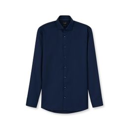 OLYMP Herren Businesshemd "OLYMP No. Six, Super Slim, Royal Kent"marine, Gr. 46, 97% Baumwolle, 3% Elastolefin, Hemden