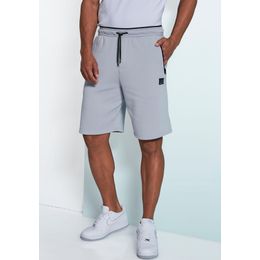 John Devin Herren Sweatshorts, Gr. S, grau, angeraute Sweatware, Obermaterial: 60% Baumwolle, 40% Polyester, unifarben, Hosen, seitliche Taschen mit