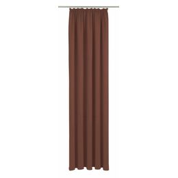 Vorhang WIRTH, B:285cm H:245cm, braun, Polyester, Wohnzimmer, Gardinen, "Dim out"