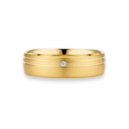 Phoenix PH&Ouml;NIX Damen Trauring "Schmuck Geschenk Gold 333 Trauring Ehering LIEBE versch. Varianten", 62, 0,01 SI = kleine Einschl&uuml;sse mit Brillant, Gelbgold
