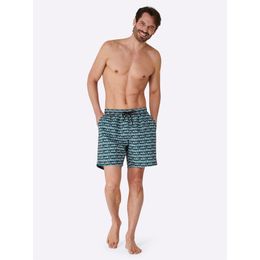 feel good Herren Badeshorts, blau, Gr. 12, Polyester, Badehosen