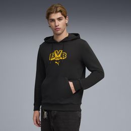 Puma Herren Hoodie "Borussia Dortmund ftblCULTURE Hoodie Herren", schwarz, Gr. S, Obermaterial: 68% Baumwolle, 32% Polyester. Kapuzenfutter: 100%