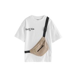 next T-Shirt Jungen Gr&ouml;&szlig;e 104 beige / schwarz / wei&szlig;