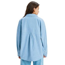 Roxy Damen Hemdjacke "Kick Back Washed Cord", blau, Gr. M, Obermaterial: 100% Baumwolle., Jacken