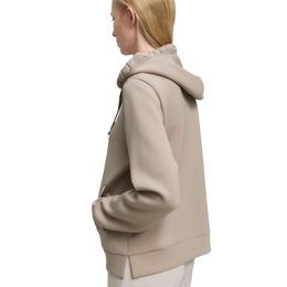 Tom Tailor Damen Kapuzensweatjacke "Regular", beige, Gr. S, unifarben, Sweatware, Obermaterial: 51% Polyester, 42% Viskose, 7% Elasthan, Sweatjacken,