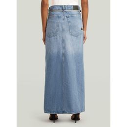 G-Star Raw G-STAR Damen Jeanskleid "Baggy Maxi Rock"vintage platinum blau, Gr. 28, Obermaterial: 100% Baumwolle, Kleider