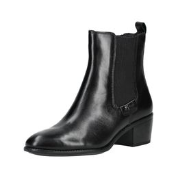 Tamaris Damen Stiefelette "Tamaris Stiefelette Leder/Textil", Gr. 39schwarz, Leder, Textil, Schuhe