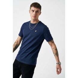 Hummel Herren T-Shirt "HMLPULSE T-SHIRT", blau, Gr. M, Obermaterial: 100% Baumwolle, Shirts