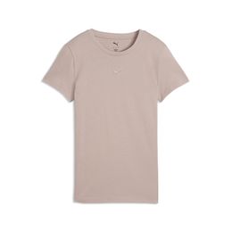 T-Shirt Puma "Essentials T-Shirt Damen", Damen, Gr. L, rose latte beige, Obermaterial: 100% Baumwolle. Kragen: 70% Baumwolle, 30% Polyester, clean, regular fit, Shirts T-Shirt