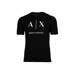 Armani Exchange Herren T-Shirt "T-Shirt T-SHIRT 1er Pack", schwarz, Gr. M, Obermaterial: 100% Baumwolle CO., Shirts