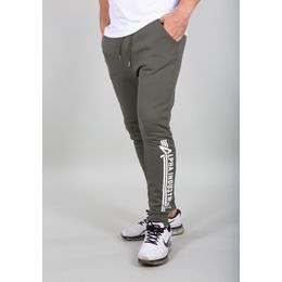Herren Jogginghose "Alpha Industries Jogger", gr&uuml;n, Gr. S, Alpha Industries, Shell: 80% Cotton, 20% Polyester, Hosen