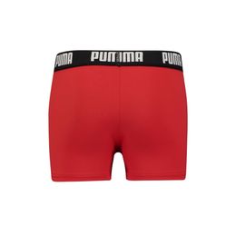 Puma Kinder Badehose "Puma SWIM BOYS LOGO TRUNKS", rot, Gr. 128, Obermaterial: 80% Polyamid, 20% Elasthan, Badehosen, mit elastischem Bund, f&uuml;r Boys,