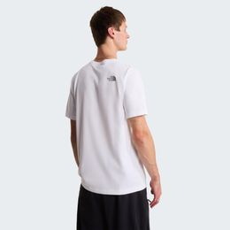 The North Face Herren T-Shirt "M MOUNTAIN LINE REGULAR SHORT SLEEVE TEE", wei&szlig;, Gr. XL, Obermaterial: 100% Baumwolle, Shirts, normale Passform,