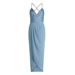Vera Mont Damen Abendkleid "Damen mit Raffung"soft sky, Gr. 40, Satin, Obermaterial: 100% Polyester. Futter: 95% Polyester, 5% Elasthan, Kleider,