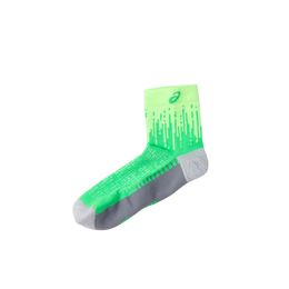 asics Sportsocken 'PERFORMANCE RUN' M&auml;dchen Gr&ouml;&szlig;e XL grau / limette / hellgr&uuml;n / dunkelgr&uuml;n