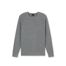 OLYMP Herren Strickpullover "OLYMP Level Five Strick, Pullover Rundhals"grau, Gr. S, 89% Baumwolle, 11% Polyamid, Pullover