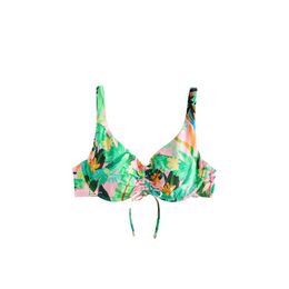 next Bikini Top female size 80 Yellow / Fir / Grass green / Rose