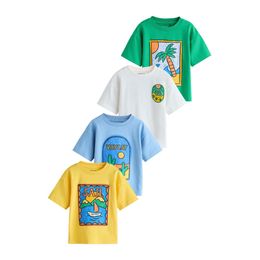 next T-Shirt Jungen Gr&ouml;&szlig;e 80 royalblau / gelb / gr&uuml;n / wei&szlig;