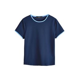 next T-Shirt Damen Gr&ouml;&szlig;e 4XL navy / hellblau