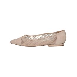 Peter Kaiser Damen Ballerina "Peter Kaiser Ballerinas Leder/Textil", Gr. 38,5, beige, Leder, Textil, Schuhe