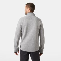 Helly Hansen Herren Strickfleecejacke "VARDE FLEECE JACKET 2.0", grau, Gr. XL, kontrastfarbene Details, meliert, Strick, Obermaterial: 100%