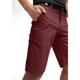 Maier Sports Herren Bermudas "Nil Bermuda"weinrot, Gr. 62, 90% Polyamid, 10% Elasthan, Hosen, kurze Herren Wanderhose, moderne Outdoor-Bermuda,