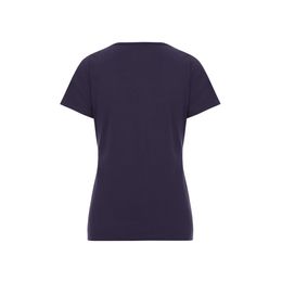 TRIGEMA Damen T-Shirt "TRIGEMA Damen T Shirt aus Biobaumwolle", lila, Basic, Gr. L, Single Jersey, 100% Baumwolle (Bio-Baumwolle kbA), Shirts