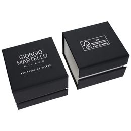 Damen Silberring "mit wei&szlig;en Zirkonia, Silber 925", 58, Silber 925 (Sterlingsilber), wei&szlig;, Giorgio Martello MILANO, Silber 925 (Sterlingsilber),