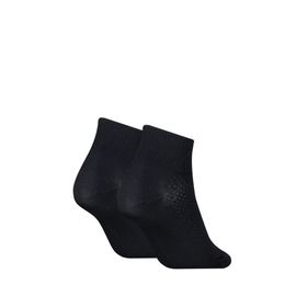 Puma Damen Kurzsocken "Puma WOMEN QUARTER 2P", Gr. 39, schwarz, Obermaterial: 65% Baumwolle, 22% Polyester, 10% Polyamid, 3% Elasthan, Socken,