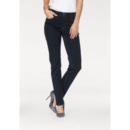 MAC Damen 5-Pocket-Jeans "Angela", blau, Gr. 34, clean, Denim/Jeans, Obermaterial: 98% Baumwolle, 2% Elasthan, Jeans, Die Schmale